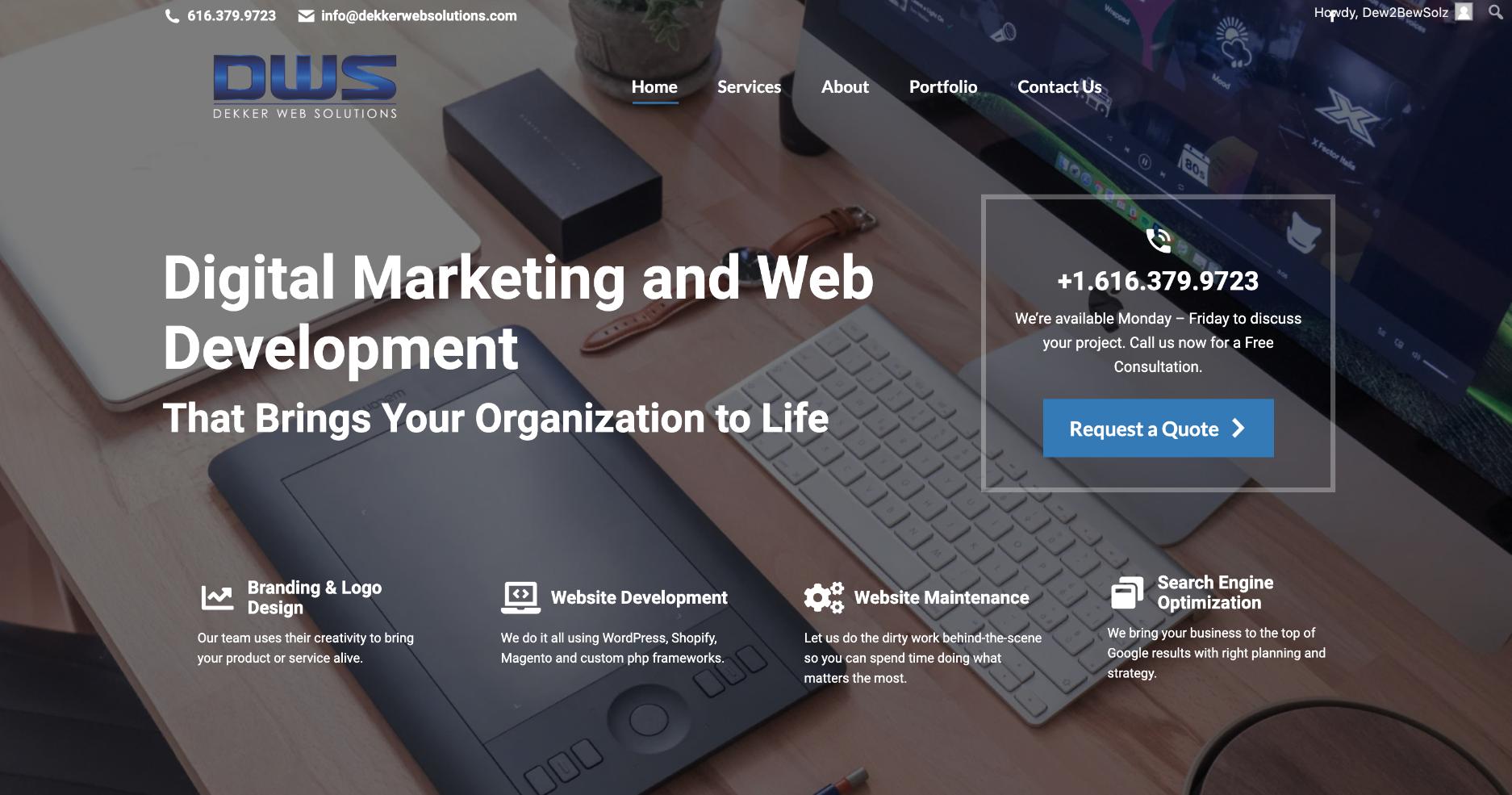 Grand Rapids Web Design Services - Dekker Web Solutions